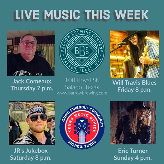 Live Music - Barrow Brewing Co - Visit Salado