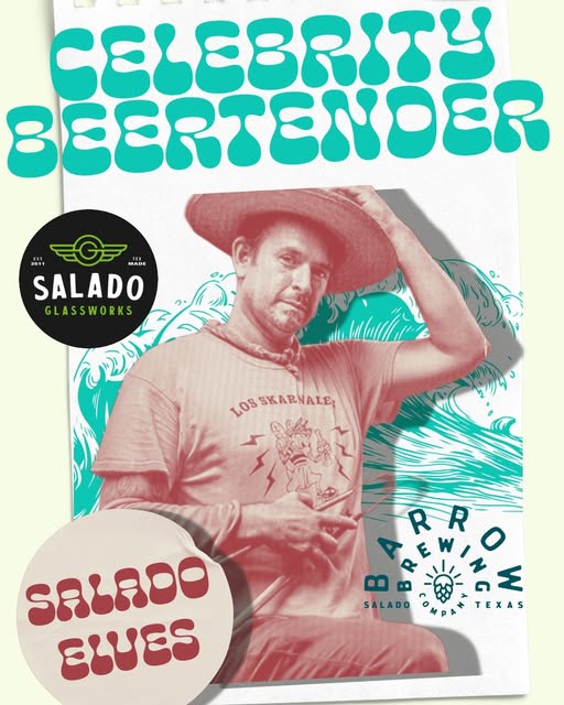 Celebrity Beertender! - Barrow Brewing Co. - Visit Salado